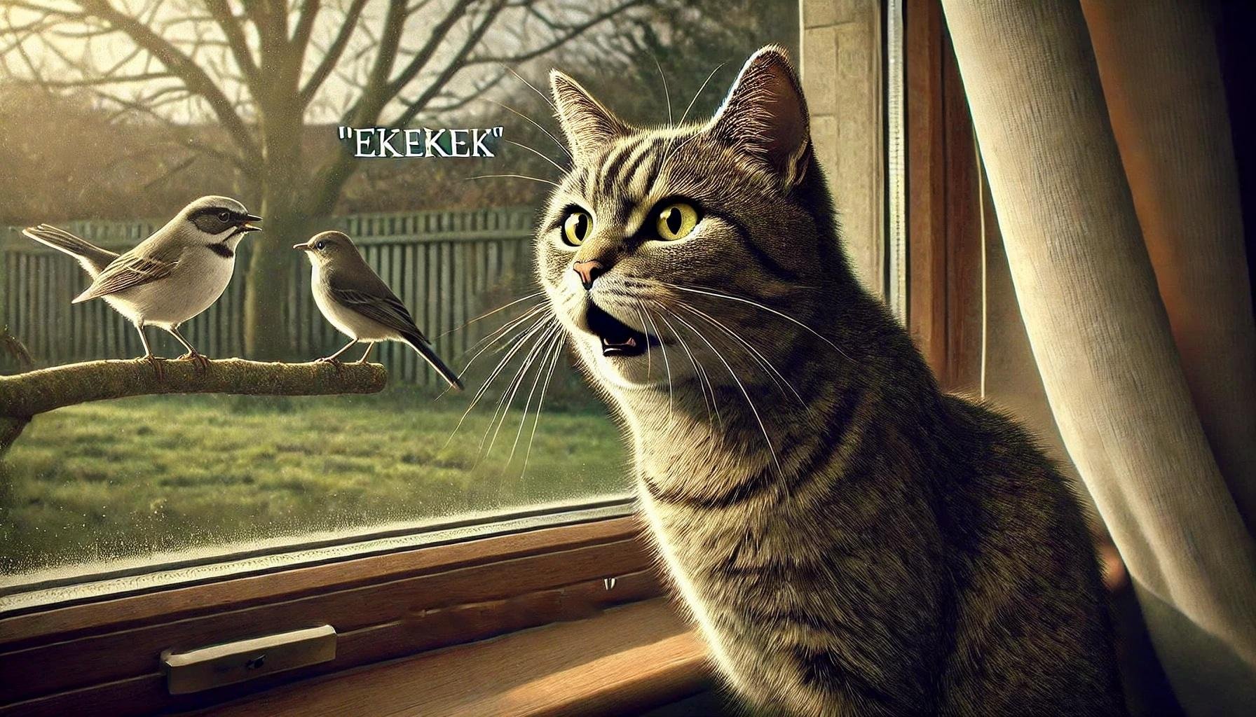 Zakaj mačke delajo "ekekek", ko vidijo ptiča - Sensa.si