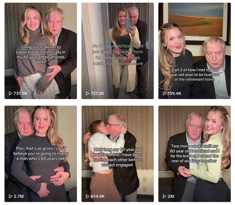 Zaročenec je 60 let starejši od nje: 'Ljudje pravijo, da hočem samo ...